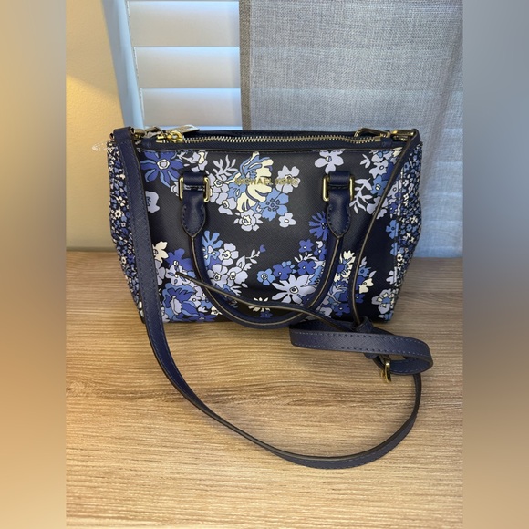 Michael Kors | Bags | Eucmichael Michael Kors Flower 2way Handbag Pvc ...